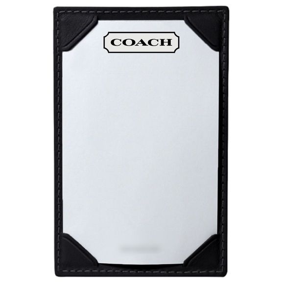 Coach | Accessories | Vintage Coach Black Leather Jotter Note Holder ...